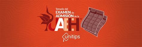 Temario del examen de admisión de la UAEH