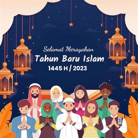 Poster Ucapan Tahun Baru Islam 1445 Hijriah 2023 Artofit