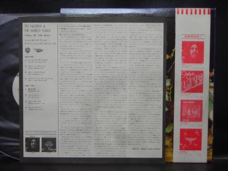 Backwood Records Ted Nugent Amboy Dukes Call Of The Wild Japan