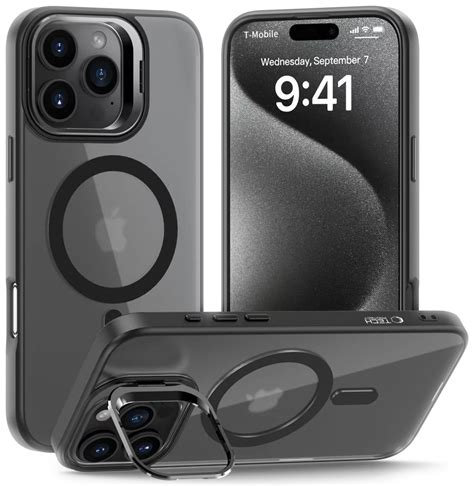 iPhone 16 Pro Max Tech Protect Stand vāciņš ar Magsafe LMT