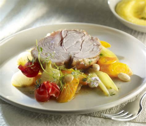 Rôti de veau à l italienne petits légumes anchois et câpres