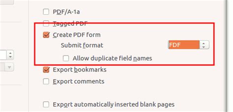 how to create a pdf with fillable forms in libreoffice