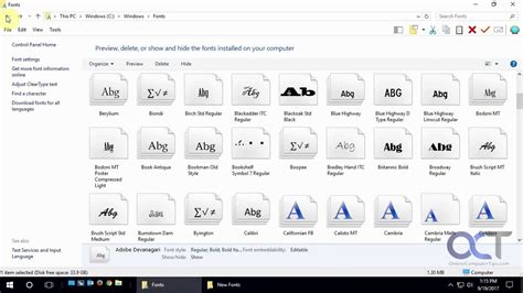 How To View And Install Fonts In Windows YouTube