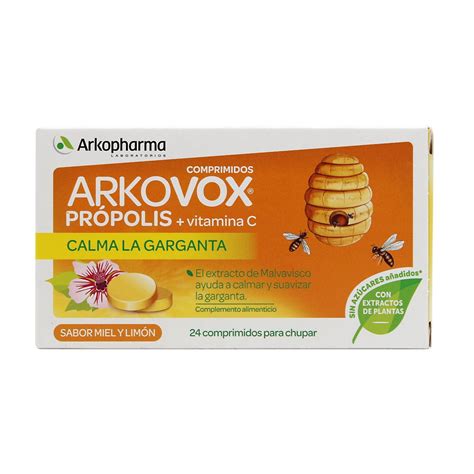Comprar Arkovox Propolis Y Vitamina C Sabor Miel Y Limón 24 Comprimidos