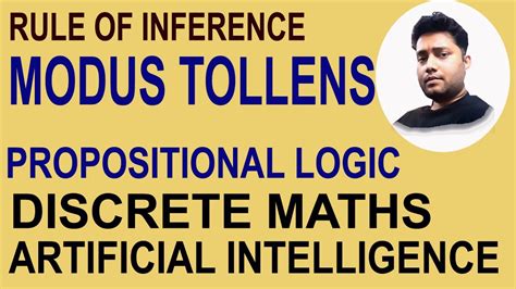 MODUS TOLLENS RULE OF INFERENCE DISCRETE MATHS ARTIFICIAL