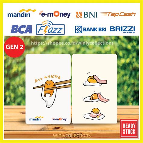 Jual Kartu Emoney E Toll Anime Gudetama Telur Malas Emoney Etoll