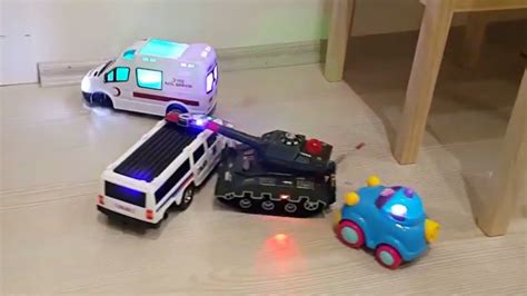 AMBULANS POLİS ARABASI SİLAH TANK PİLLİ OYUNCAKLAR YouTube