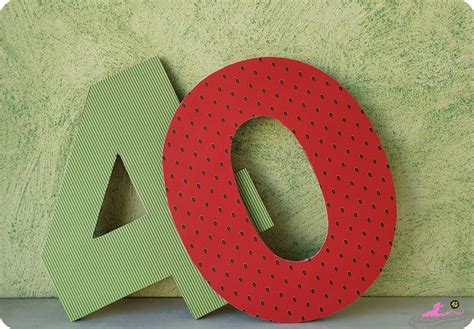Números de Cartón decorados Patypeando Un blog Muy DIY
