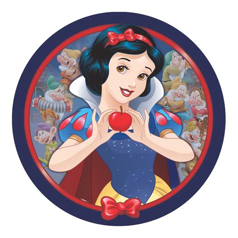 Painel Sublimado Redondo Branca de Neve 1 55m C 1 Unid JF Lembranças