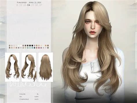 Wings To The Sims Resource Sims Hairs