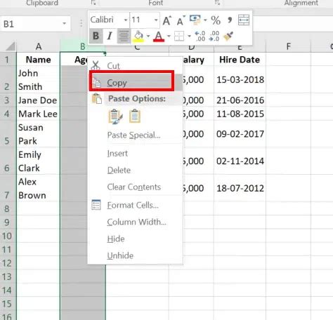 How To Swap Columns In Excel 3 Methods Explained GeeksforGeeks