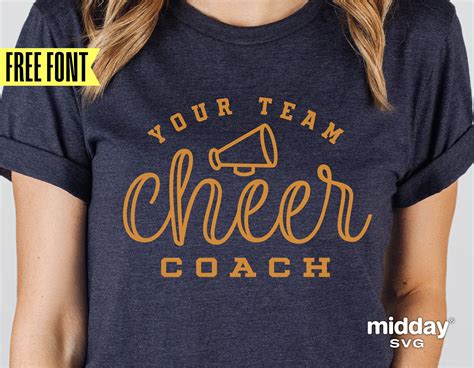 Cheer Coach Svg Png Dxf Eps Cheerleader Coach Shirt Etsy