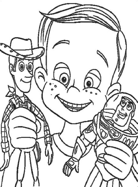Toy Story Sid Phillips Coloring Sheets Andy S Neighbor Coloring Sheets