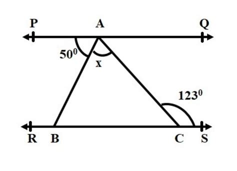 In The Given Figure Pq Ll Rs Find The Value Of X A B C