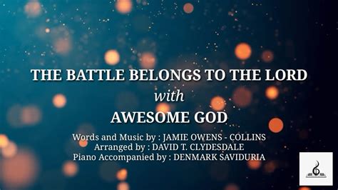 The Battle Belongs To The Lord W Awesome God Piano