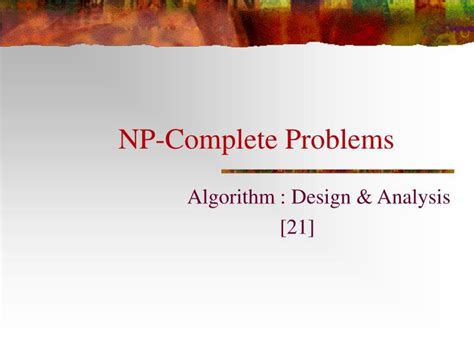 ppt np complete problems powerpoint presentation free download id 6334933