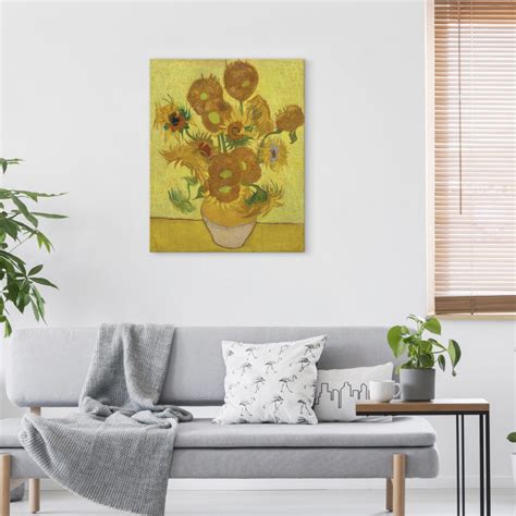 Reproduction Painting Still Life Vase With Fifteen Sunflowers