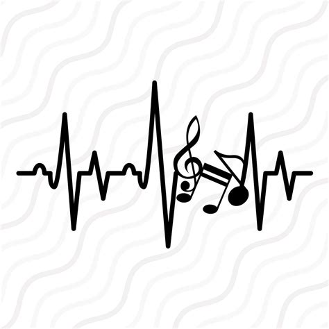 Music Note Heartbeat SVG Music Note SVG Heartbeat SVG Cut Etsy Singapore