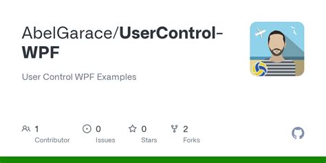 github abelgarace usercontrol wpf user control wpf examples