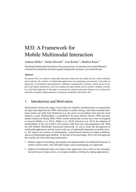 pdf m3i a framework for mobile multimodal interaction