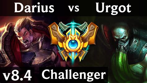 Darius Vs Urgot Top Euw Challenger Patch Youtube