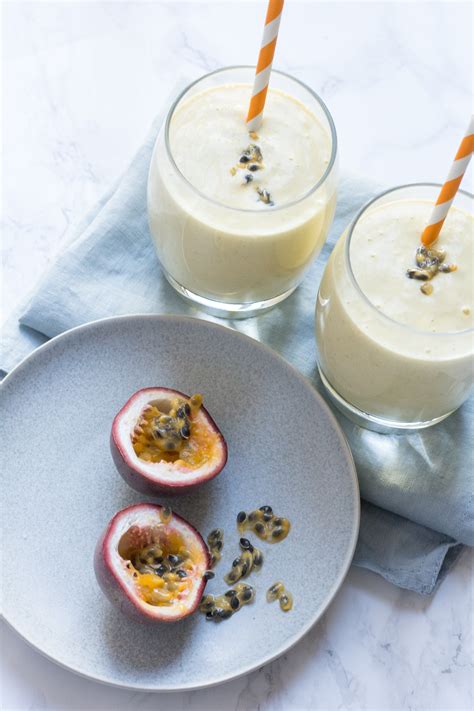 Mango And Passion Fruit Smoothie With Lime The Tropical Treat