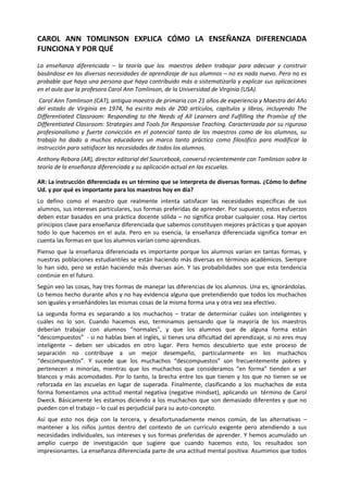 La Ense Anza Diferenciada Pdf