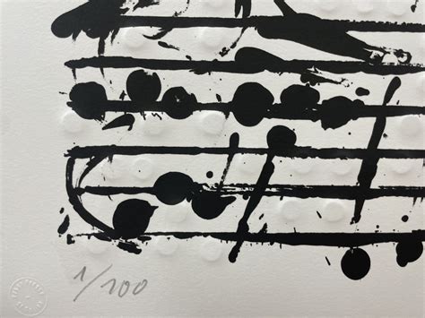 Günther Uecker Optische Partitur Ulm Kunsthandlung Galerie Bilder