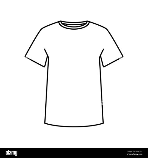 Icono De Camiseta Plantilla De Camiseta En Blanco Silueta Negra De