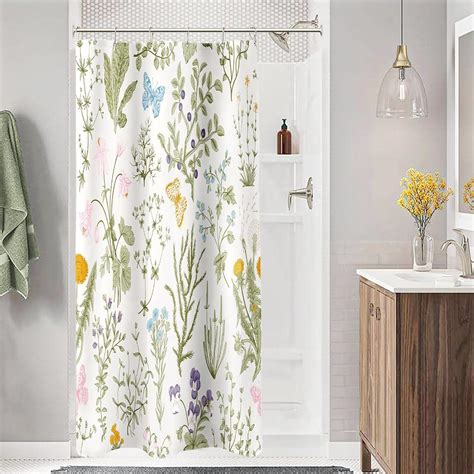 Amazon MAYZUS Small Stall Shower Curtain 36 X 72 Inch Half Narrow