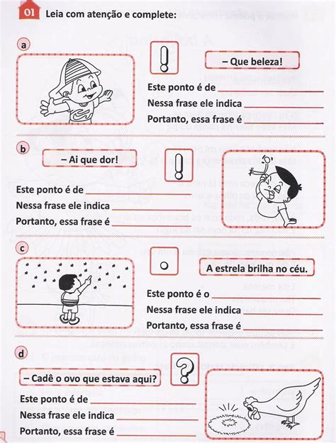 TIPOS DE FRASES ATIVIDADES PARA IMPRIMIR II PORTAL ESCOLA