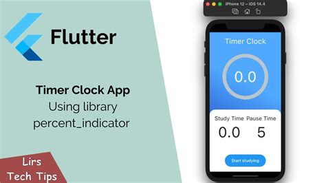 Flutter Timer Clock App Circle Progress Using Library Percent
