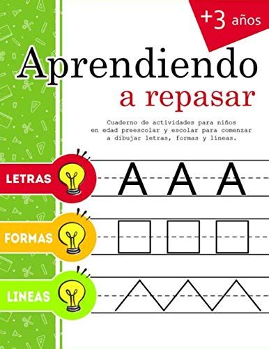 Buy Aprendiendo a repasar Letras Formas Líneas Libro para Aprender a