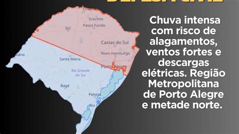 Alerta De Chuva Intensa Risco De Alagamentos Ventos Fortes E