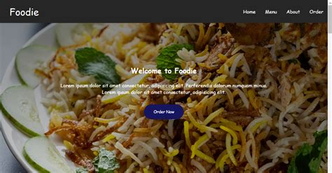 Restaurant Website Using HTML CSS With Source Code