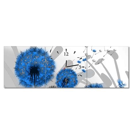 Zegar Niebieskie Dmuchawce 90x30cm ZeSmakiem Sklep EMPIK