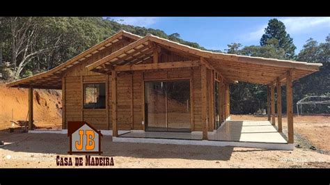 Casa de Madeira em Pinus Tratado 100 m² JB Casa de Madeira