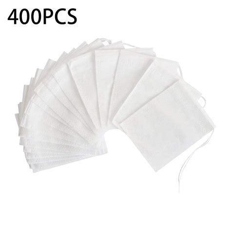 400 Pcs Disposable Tea Filter Bags Empty Drawstring Bags For Loose Leaf