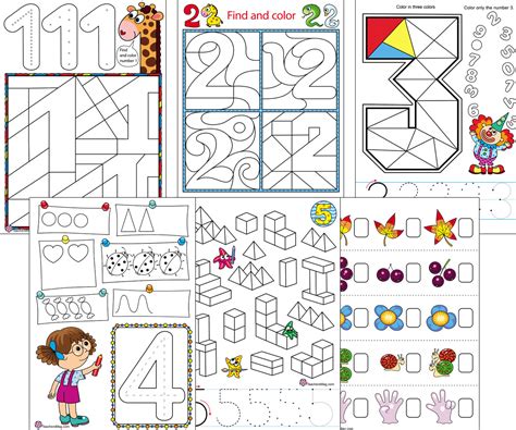 Count And Match Worksheets K Learning Worksheets Library