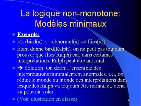 CSI 4506 Introduction Lintelligence Artificielle Reprsentation Et Logique