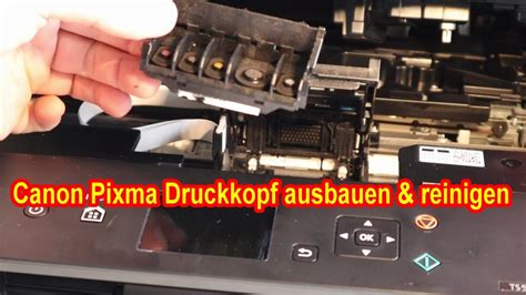 Canon Pixma Druckkopf Ausbauen Reinigen Mit Wasser Canon Pixma