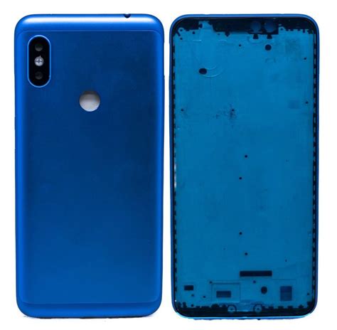 Full Body Housing For Xiaomi Redmi Note 6 Pro Blue Maxbhi