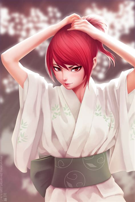 Wallpaper Trees Illustration Food Redhead Anime Girls Short Hair Cartoon Black Hair