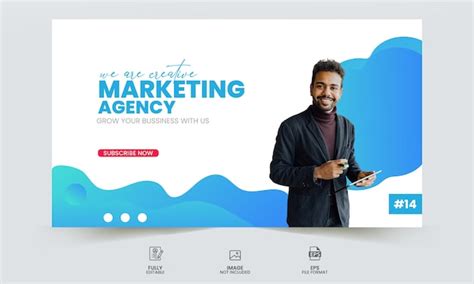 Premium Vector Creative Idea Digital Marketing Agency Template Social