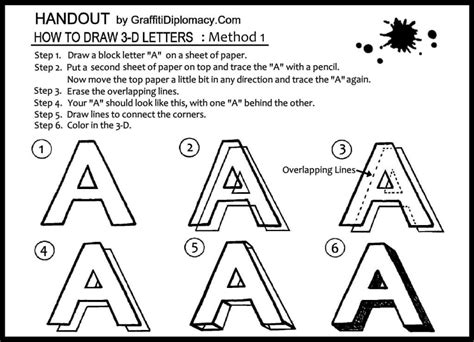Learn How To Draw Dimensional Latters Free Handout Awesome