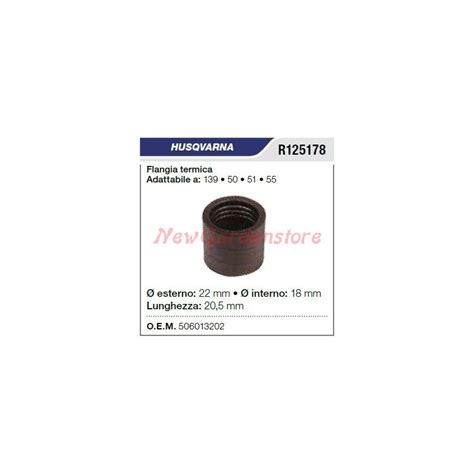Flangia Termica Aspirazione HUSQVARNA Motosega 139 50 51 55 R125178
