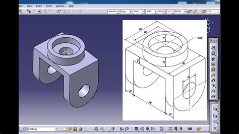 CATIA V5 Basic Part Design Tutorial Exercise 1 Beginners Cadtech