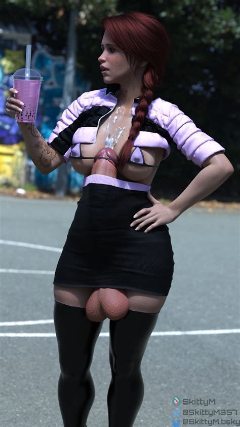 Rule 34 1futa 3d Areolae Balls Balls Out Balls Under Clothes Big Penis Boba Tea Bottomless