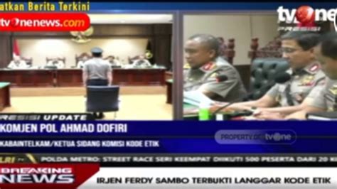Hasil Sidang Kode Etik Ferdy Sambo Resmi Dipecat Dari Polri