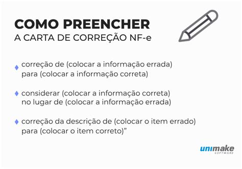 O que escrever na carta de correção de NF e